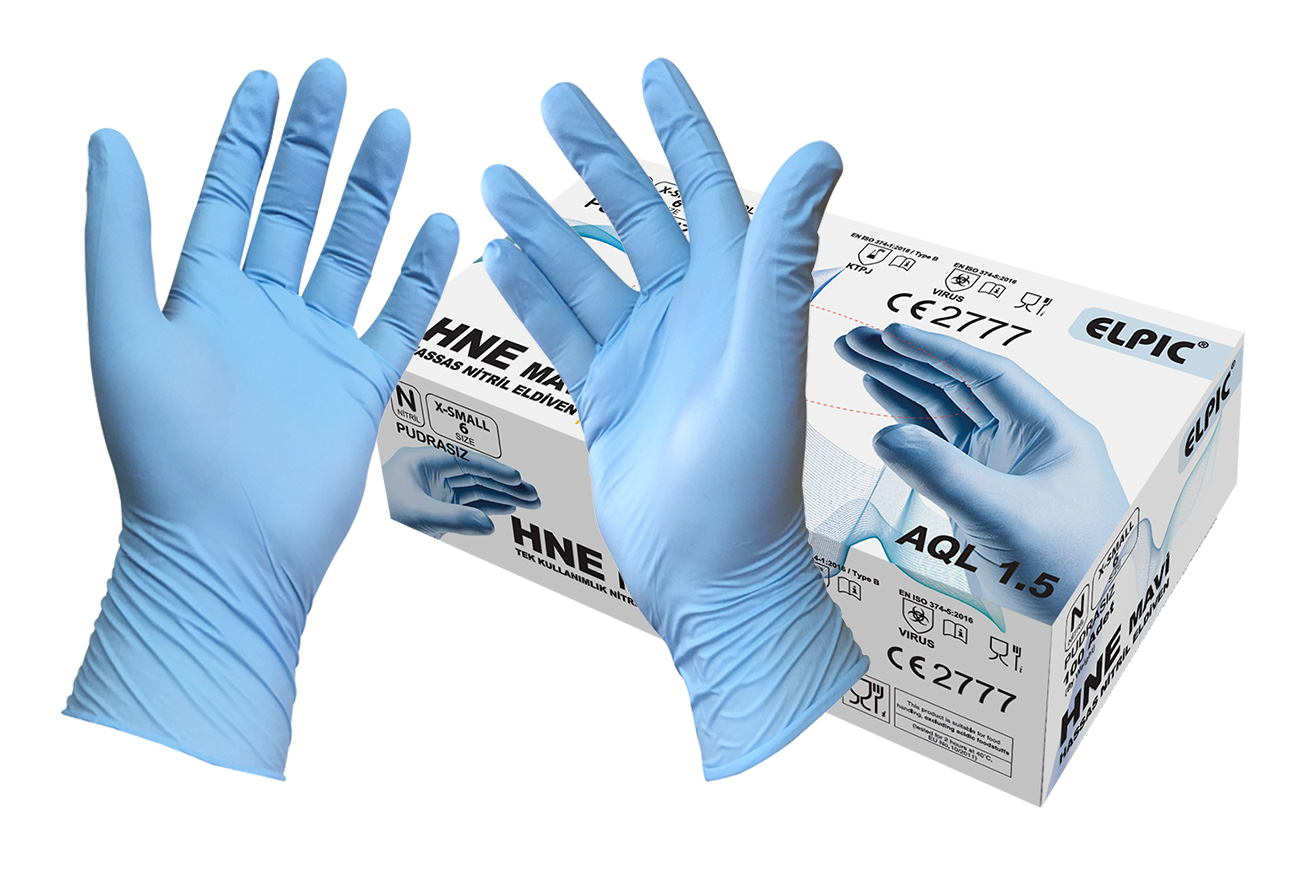 Elpic® HNE Tek Kullanımlık Nitril Eldiven | EL KORUMA